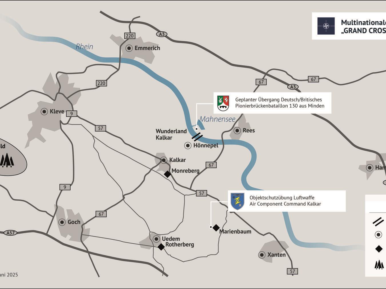 Bundeswehr führt multinationale Übung am Niederrhein durch